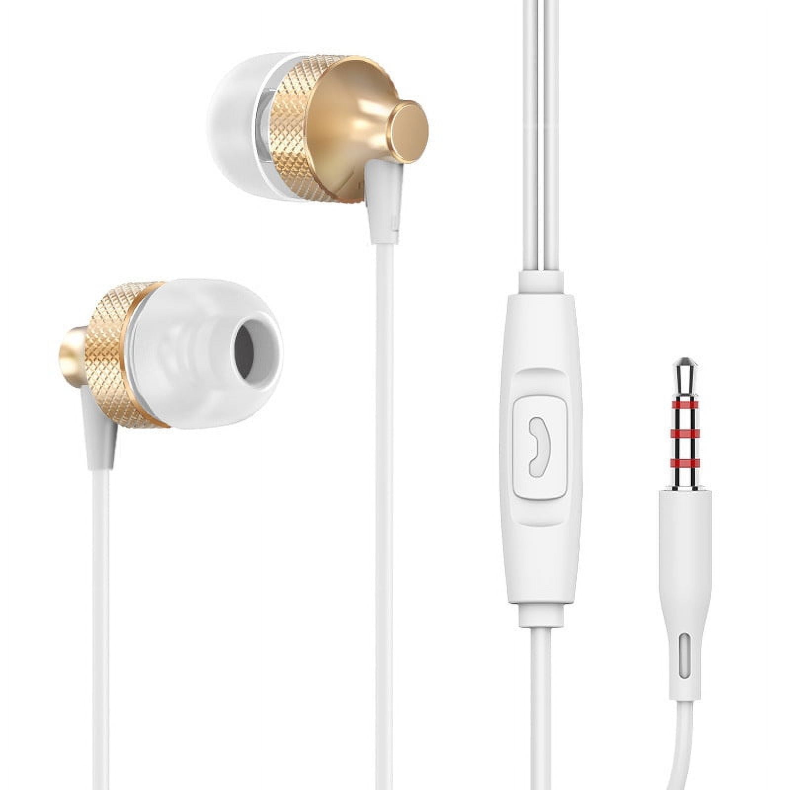 Wire-controlled Headphones With Microphone Ergonomic In-ear Hi-Fi Music ...