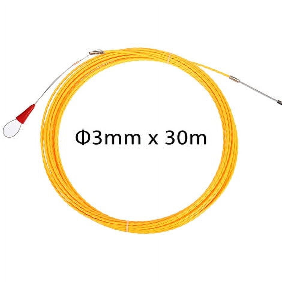 Wire puller 3mm 30m fiberglass cable extractor Yellow - Walmart.com