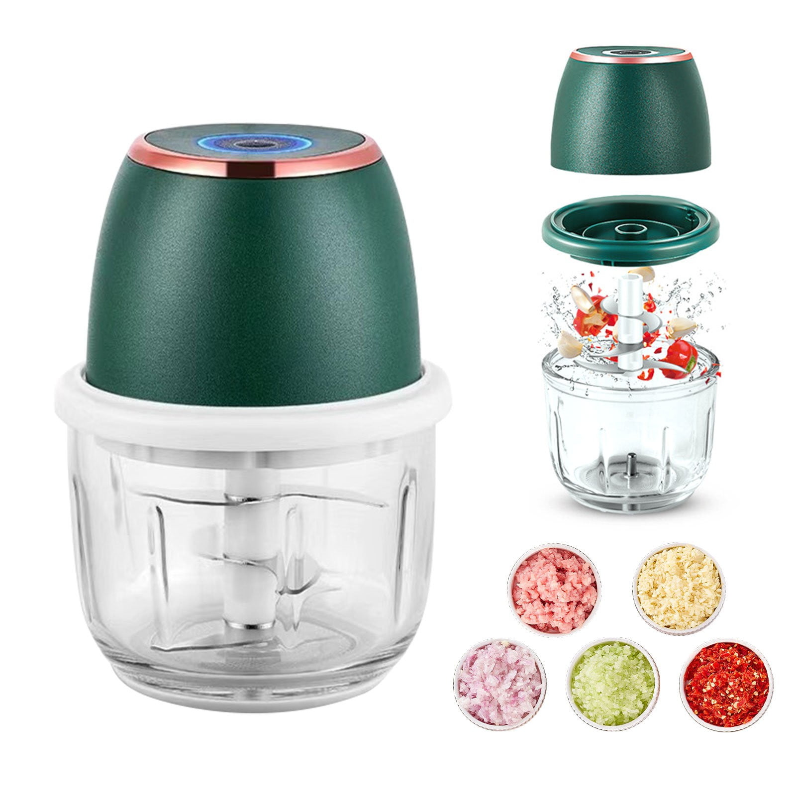 Wire whisks for cooking! Electronic Mini Food Slicer Garlic Chopper ...