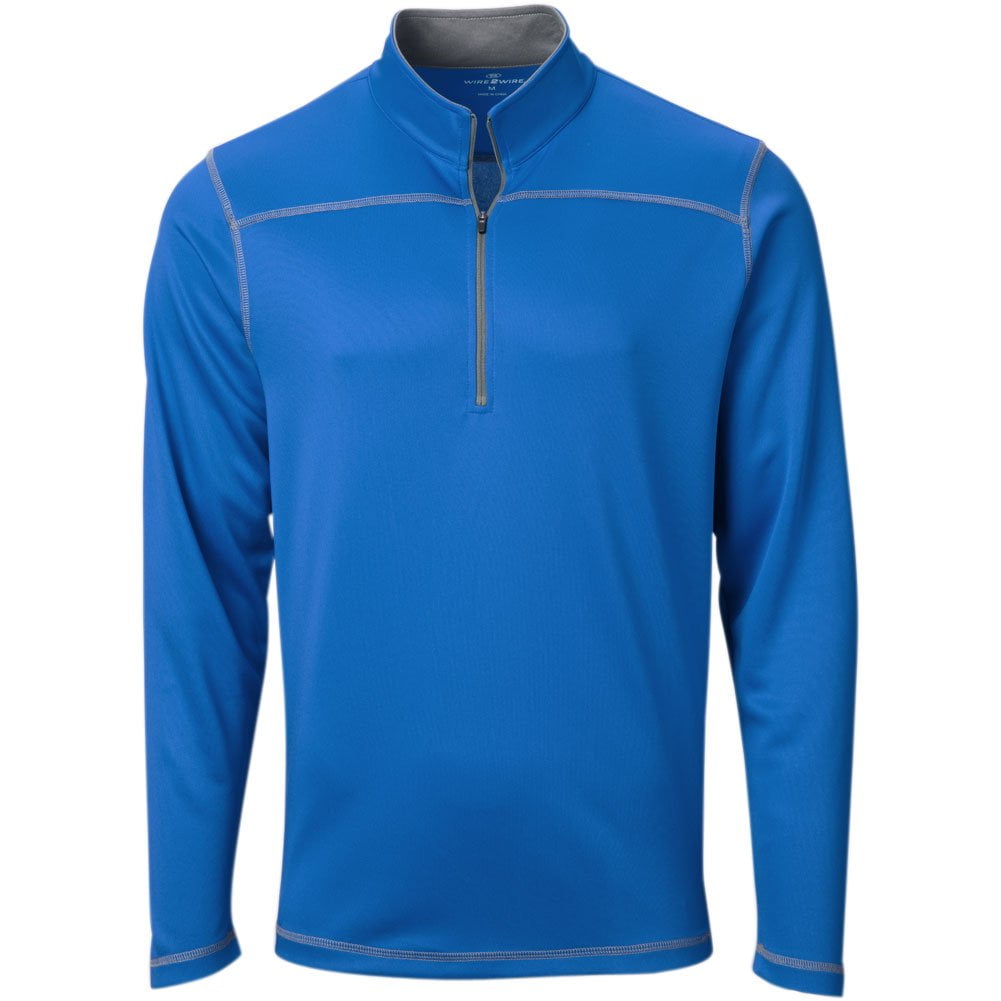 Wire2wire Men's Performance Training 1/4 Zip Pullover Royal Xl ...