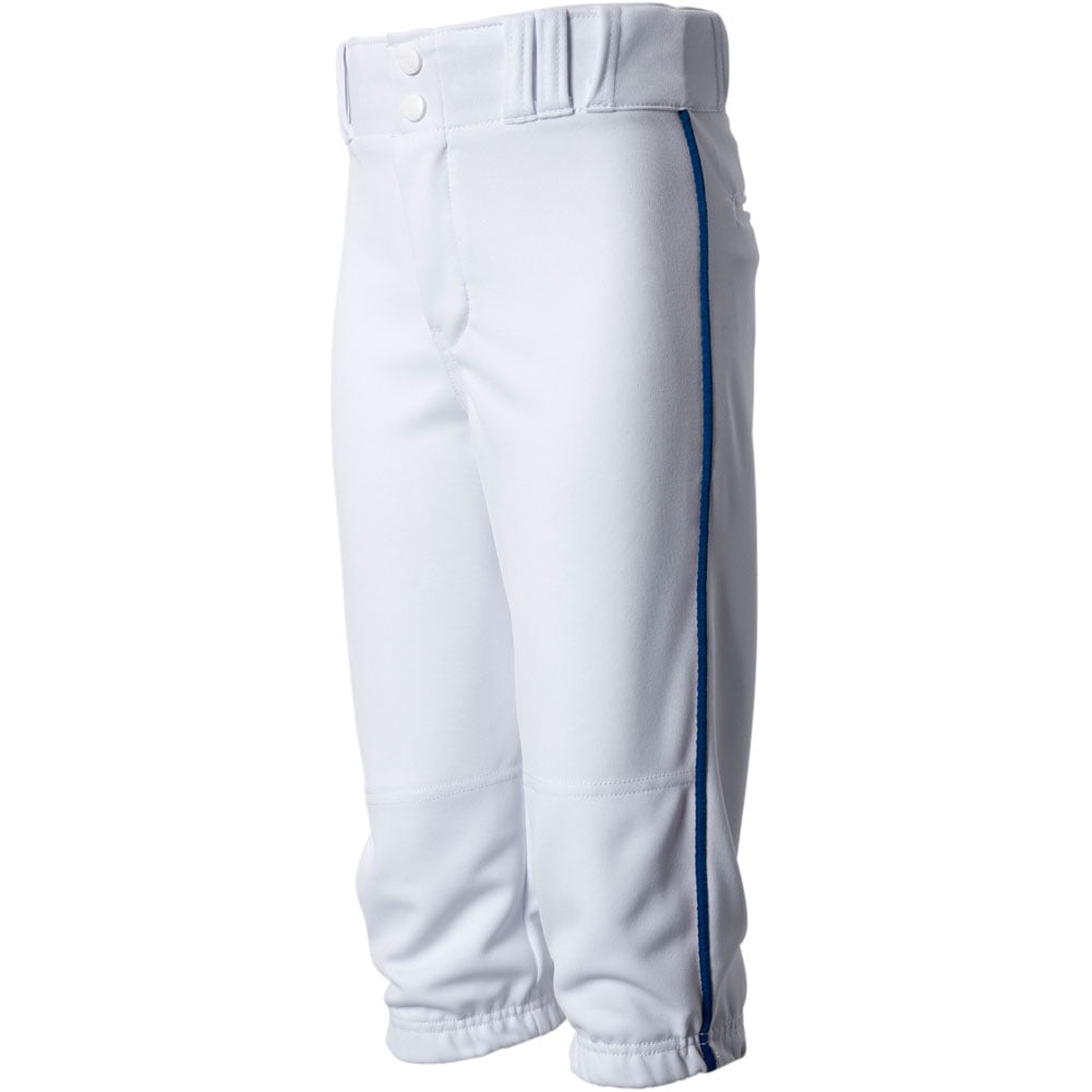 Wire2wire Men's Tournament Piped Knicker Baseball Pant White/Navy M ...