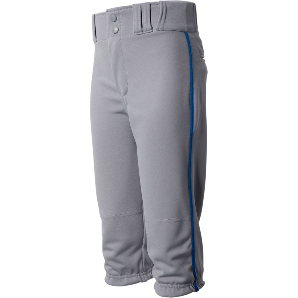 Wire2wire Youth Tournament Piped Knicker Baseball Pant Grey/Royal L ...