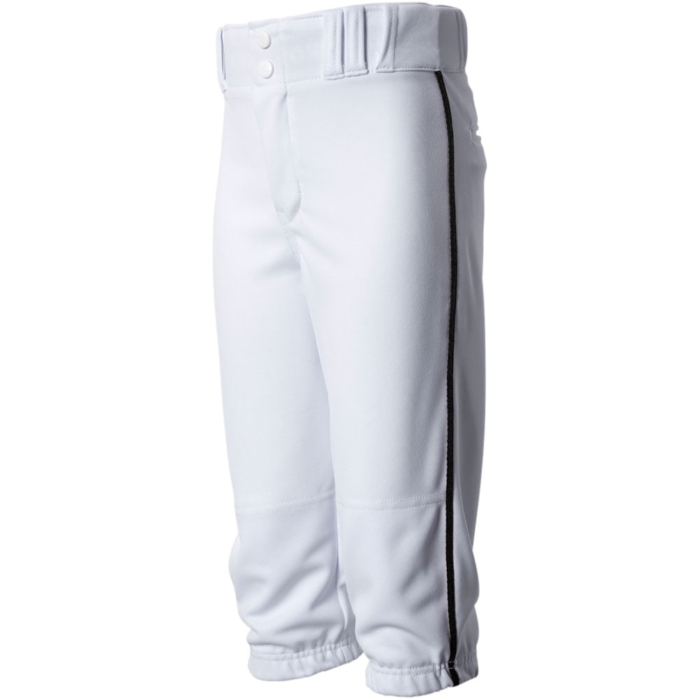 Wire2wire Youth Tournament Piped Knicker Baseball Pant White/Black Xl ...