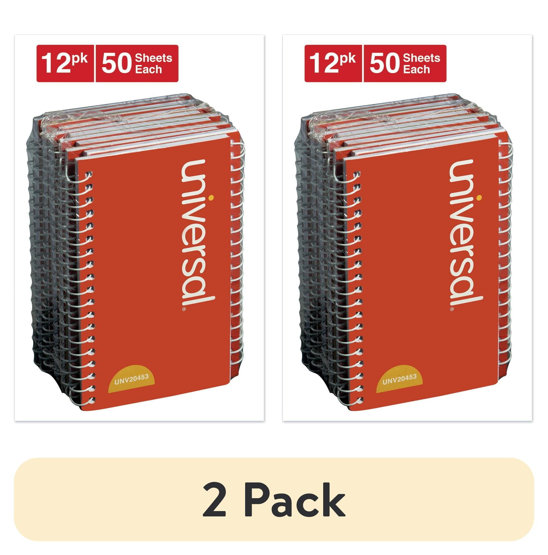 (2 pack) Wirebound Memo Book, Narrow Rule, 5 x 3, White, 50 Sheets, 12 ...