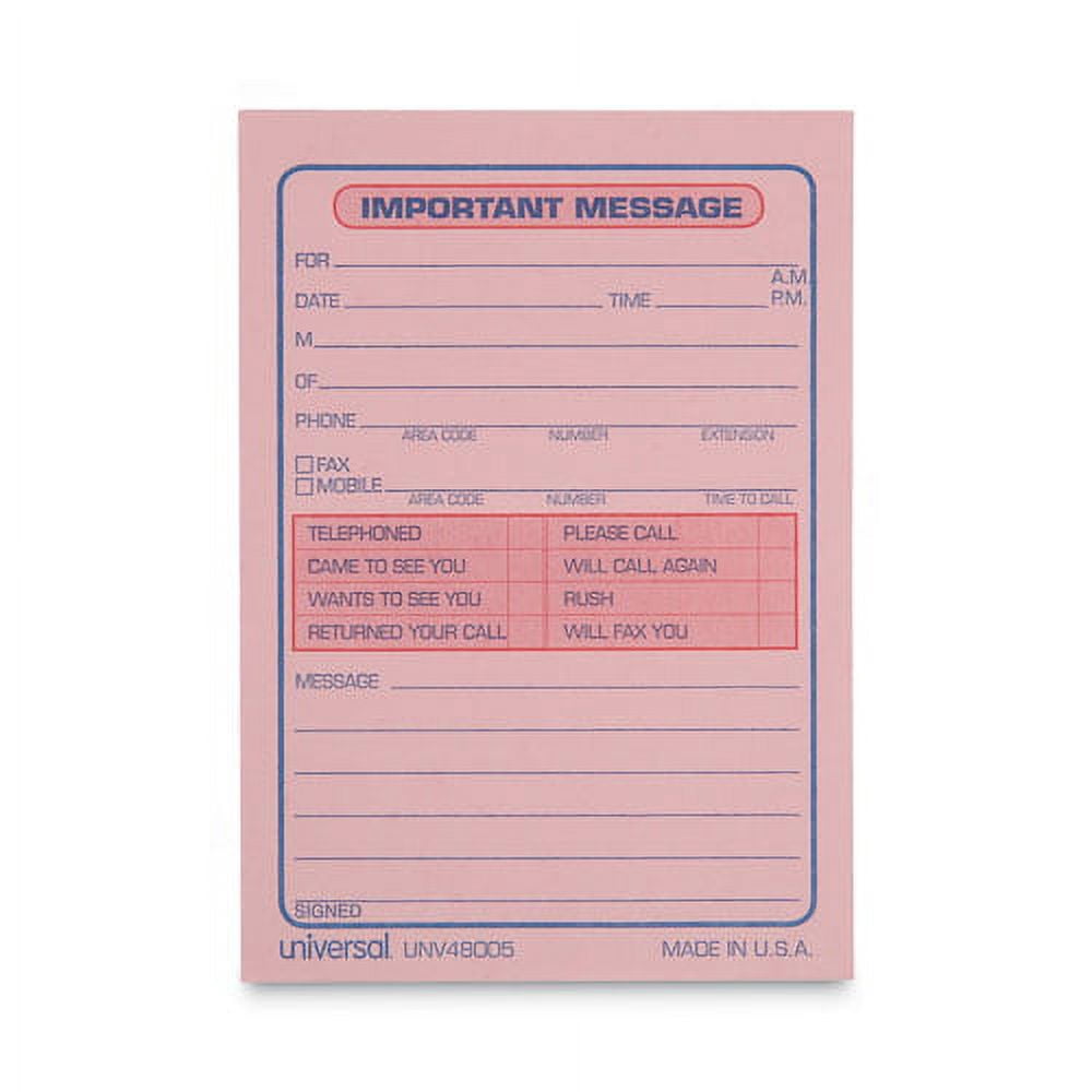 Wirebound Message Books, Two-Part Carbonless, 5.5 X 3.19, 4/page, 200 ...