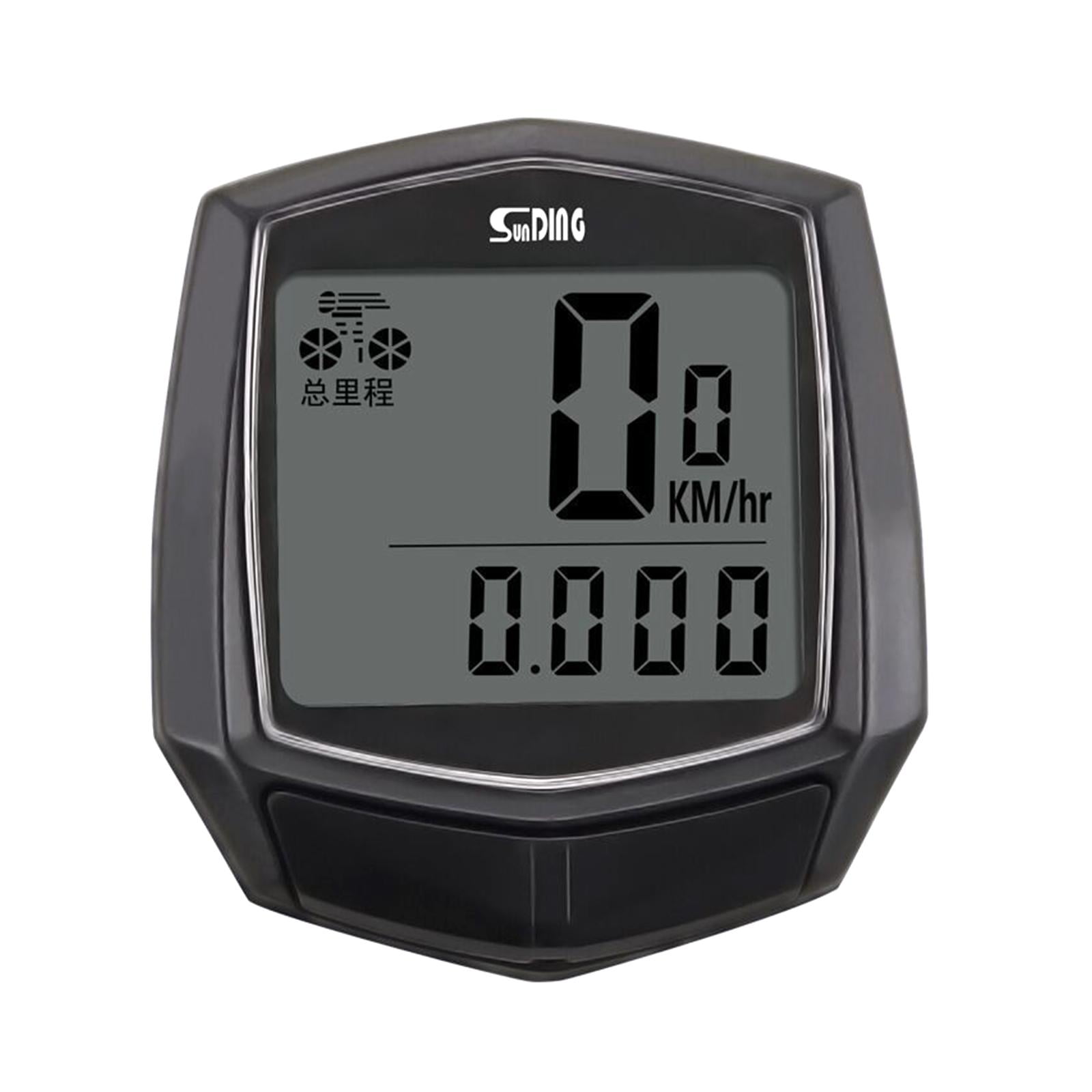 Wired Bike Bicycle Computer LCD Speedometer Odometer Waterproof J6K9 ...