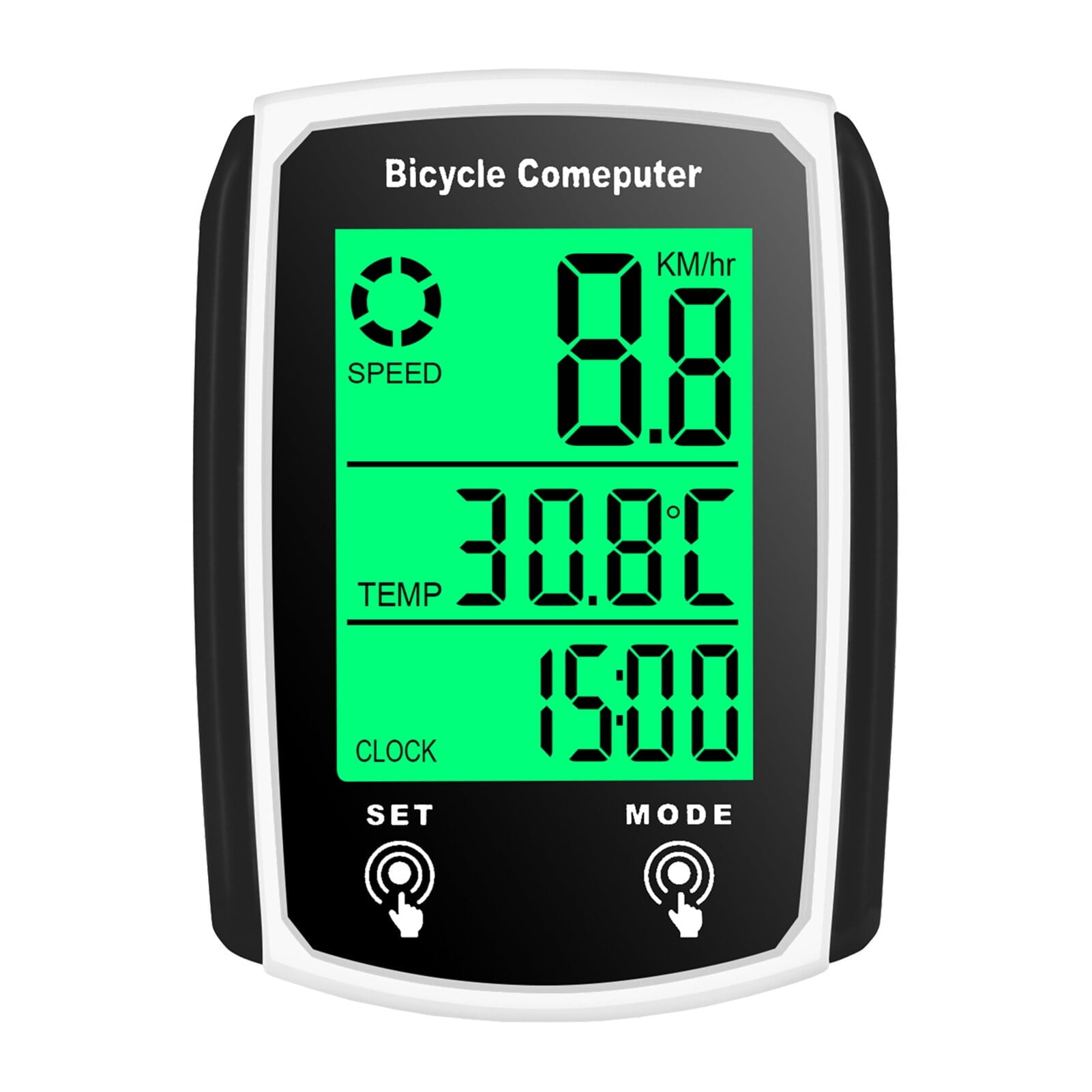 Wired Bike Computer 19 Functions Touch Bike Speedometer Odometer Waterproof Bicycle Computer ...