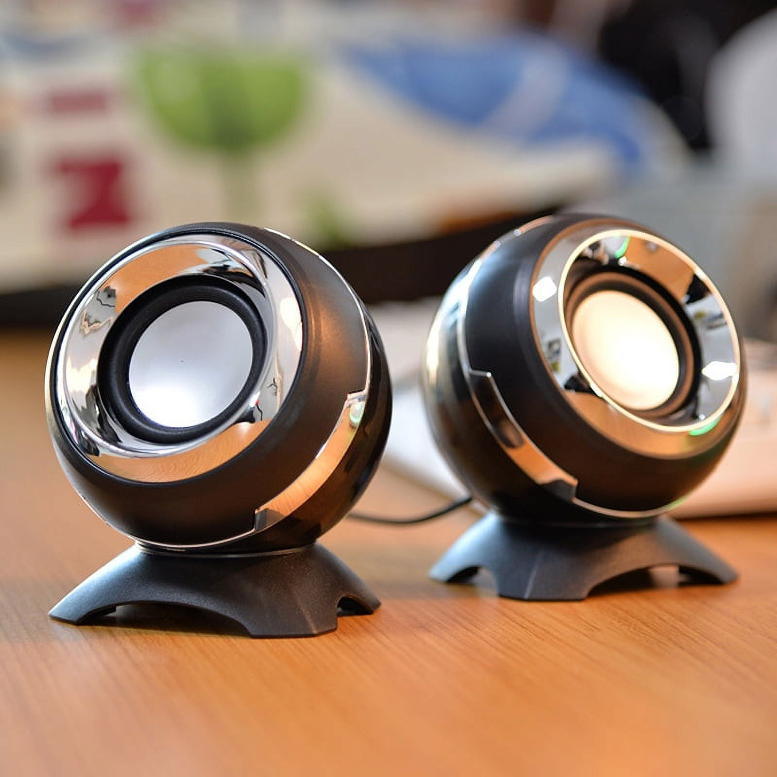 Wired Bookshelf Computer Speakers Bottom Diaphragm Bass Horns For ...