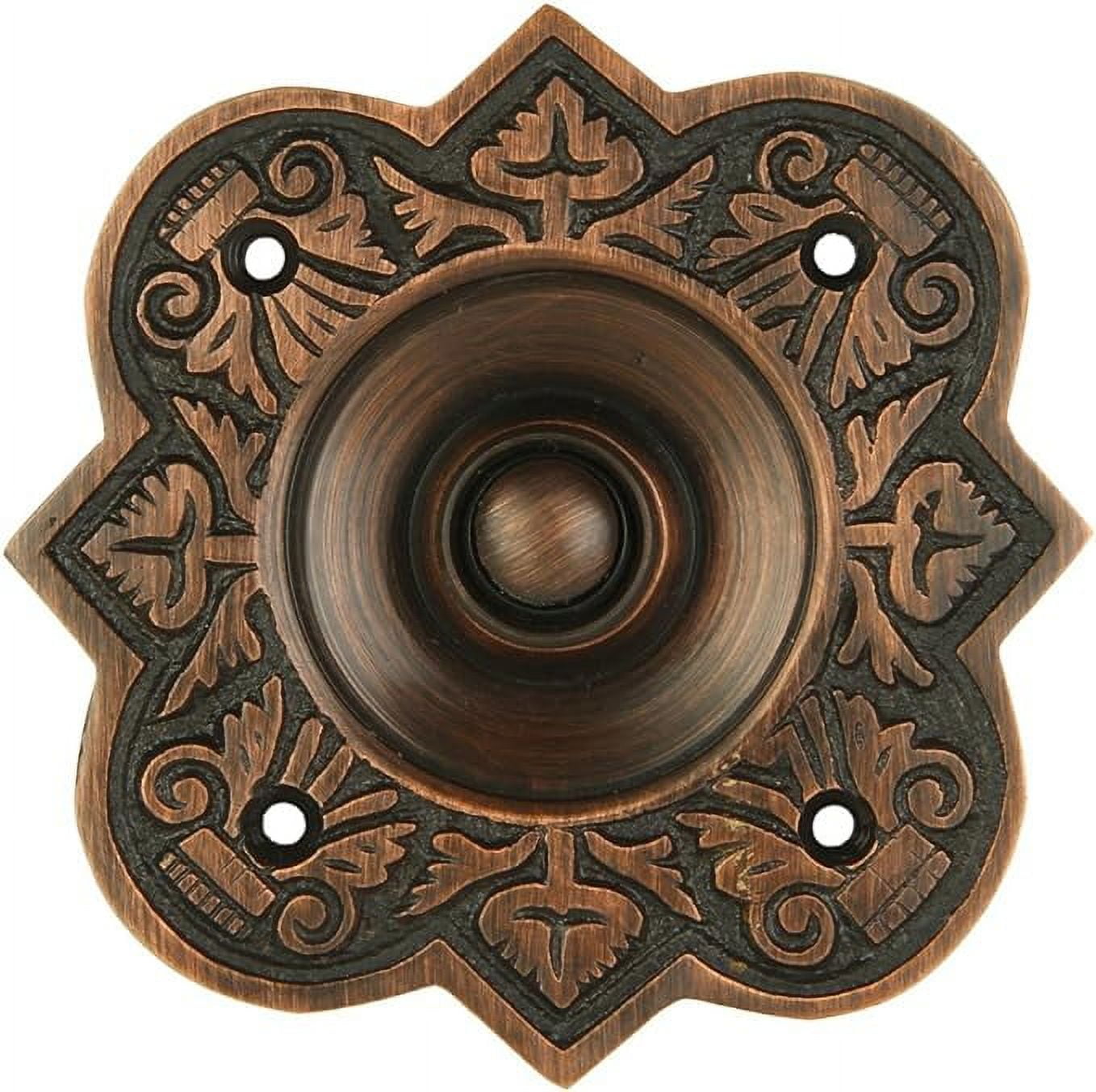 Wired Brass Doorbell Chime Push Button in Oil Rubbed Bronze Finish ...