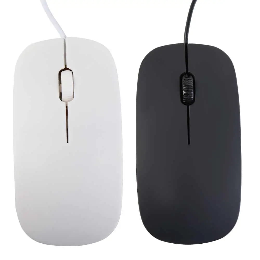Wired Computer Mouse Basic Slim USB Thin For Window OS/Mac iOS PC ...