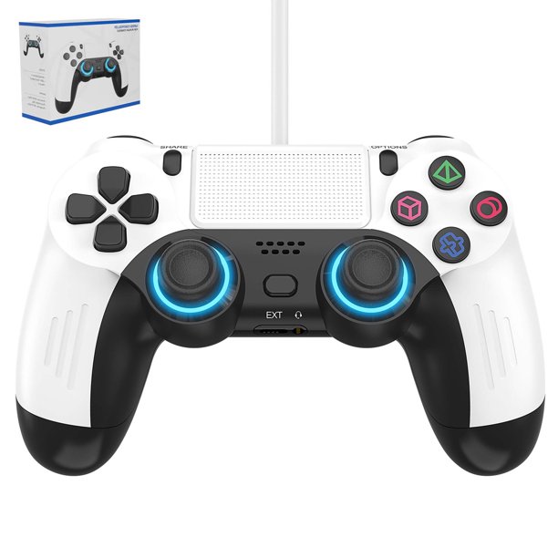 Wired Controller for PS5/PS5 Slim, Enhanced Wired PS5 Controller ...