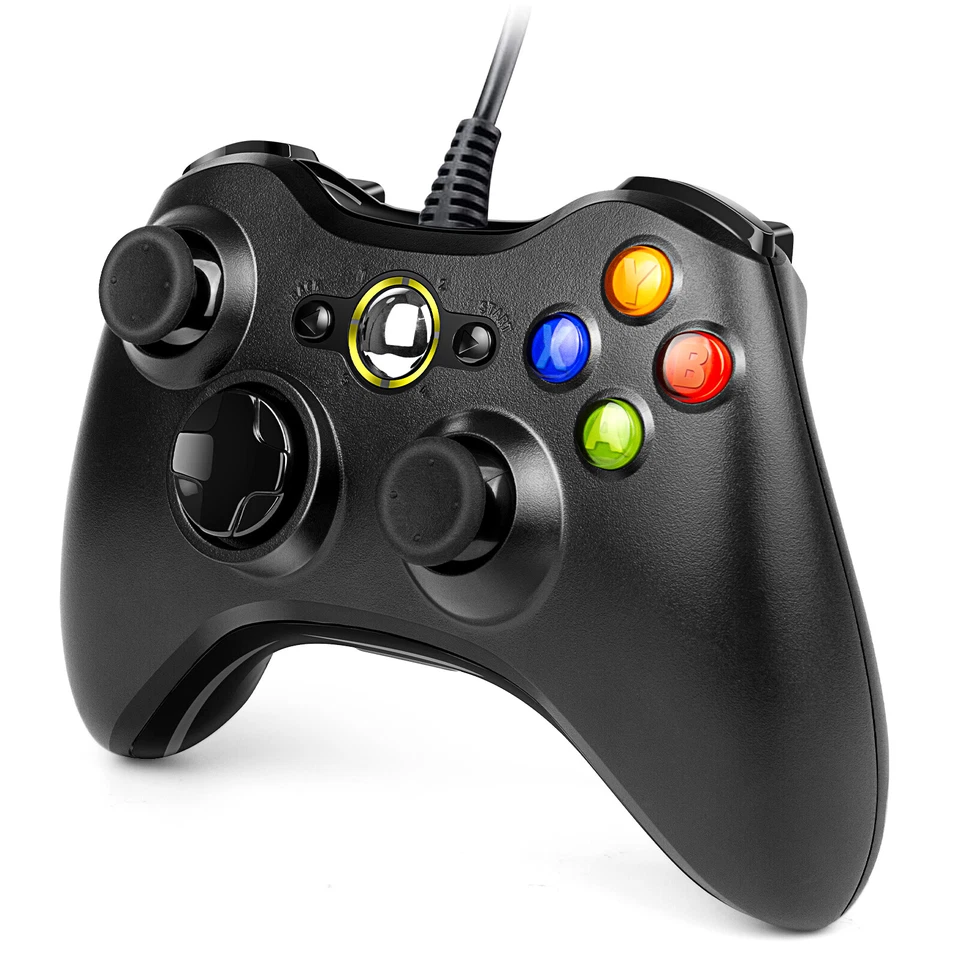 Wired Controller USB For PC Compatible With Xbox 360 / Windows 7 8 10 11 Gamepad - Walmart.com