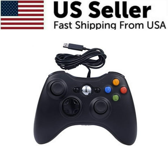 Wired Controller USB For PC Compatible With Xbox 360 / Windows 7 8 10 11 Gamepad - Walmart.com