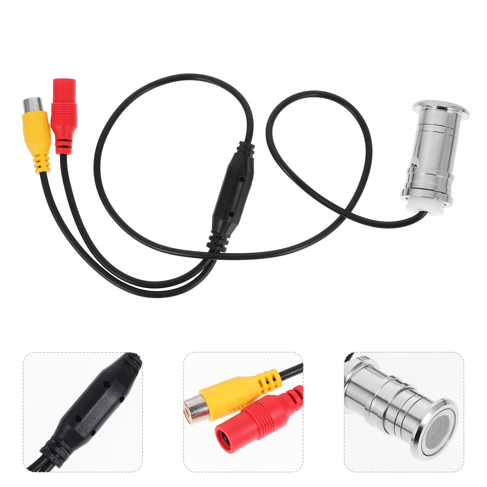 Wired Door Viewer,3.6mm Focus Lens 800TVL 1/4 Inch CMOS Video Sensor ...