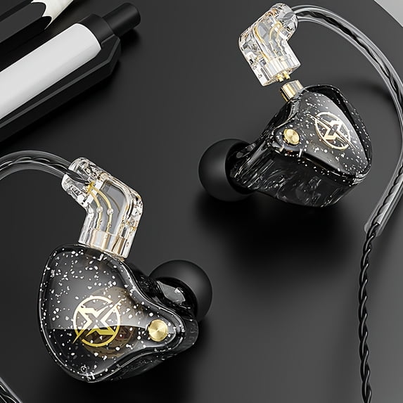 Wired Dynamic Earbuds, High-Fidelity Bass Sports In-Ear Monitors, Noise ...