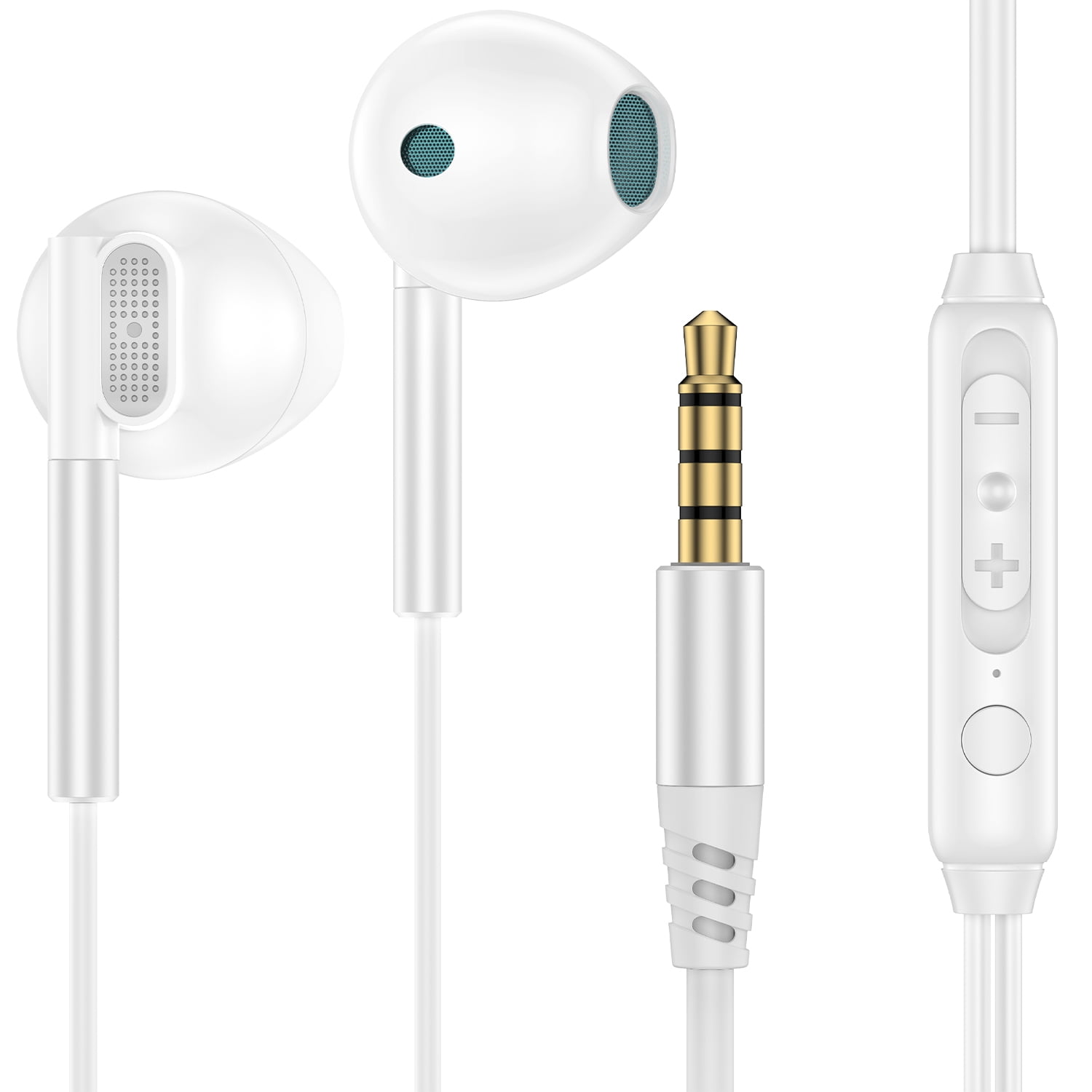 Wired Earbuds with Microphone,Wired Headphones Earphones Noise ...