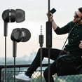 Wired Earbuds With Microphone And Volume Control In Ear Ergonomic Noise