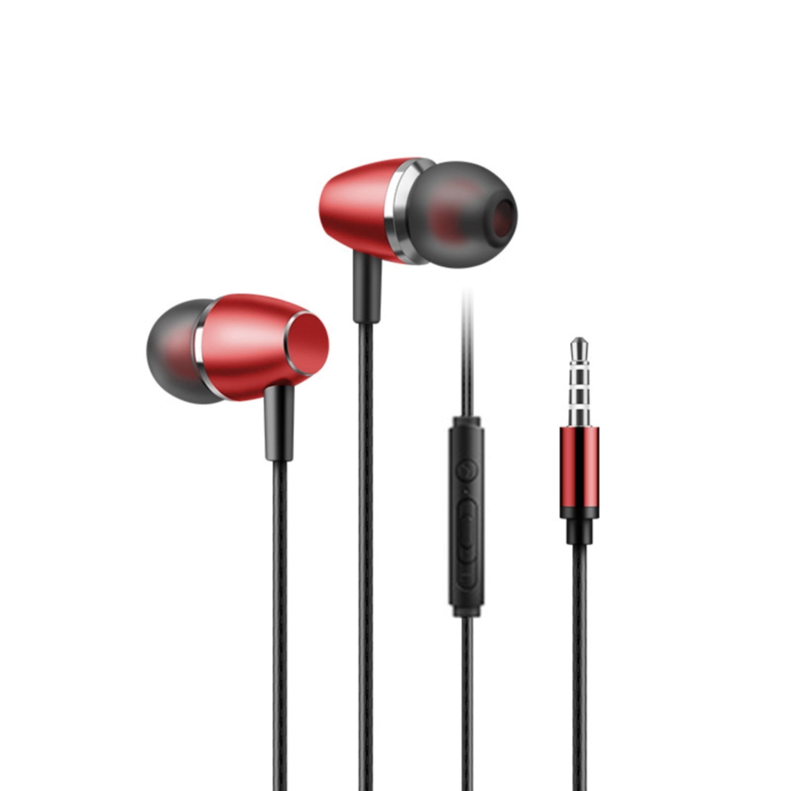Wired Earbuds With Microphone And Volume Control In Ear Ergonomic Noise ...