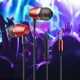 Wired Earbuds With Microphone And Volume Control In Ear Ergonomic Noise