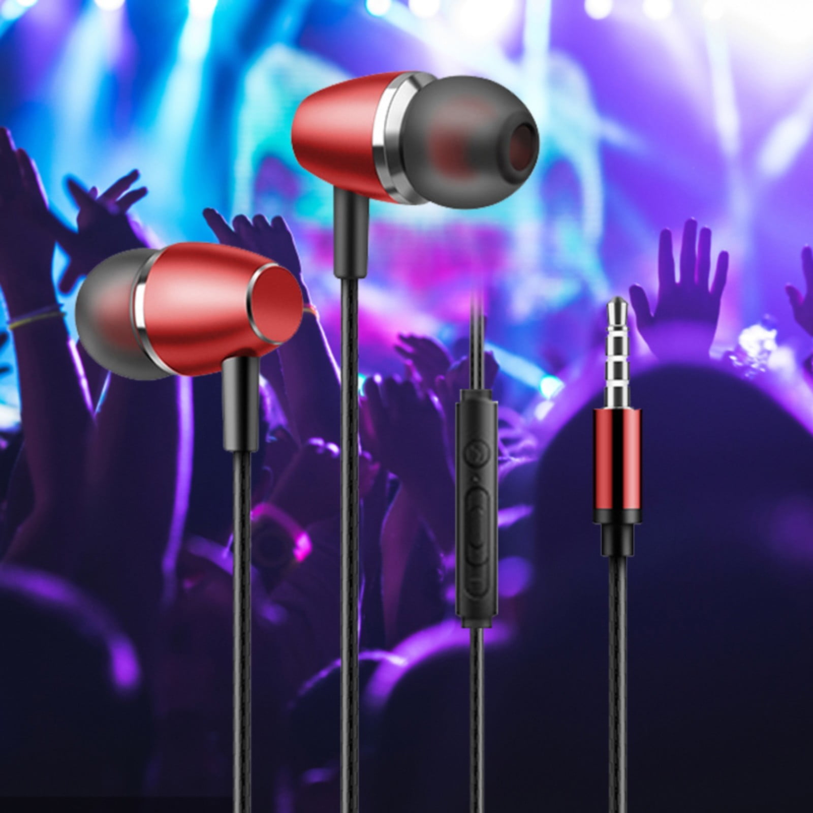 Wired Earbuds With Microphone And Volume Headphone Wireless Ear Phones ...