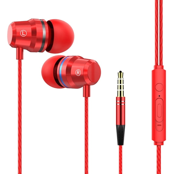Wired Earphones In Ear Headphones With Microphone 35mm Jack for Android ...