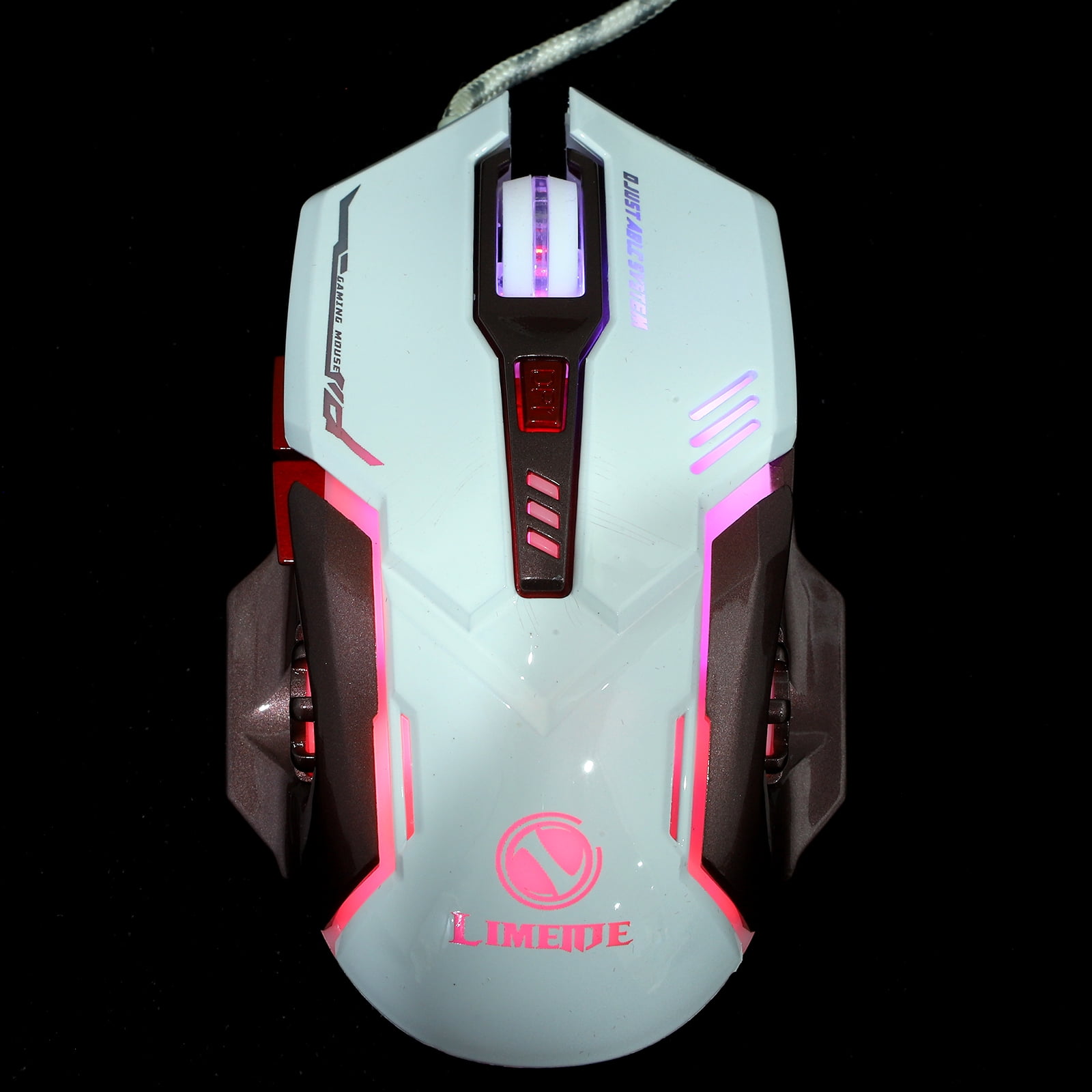 Wired Ergonomic Laptop Laptip Gaming Mouse DPI Adjustable Mouse Coffee ...