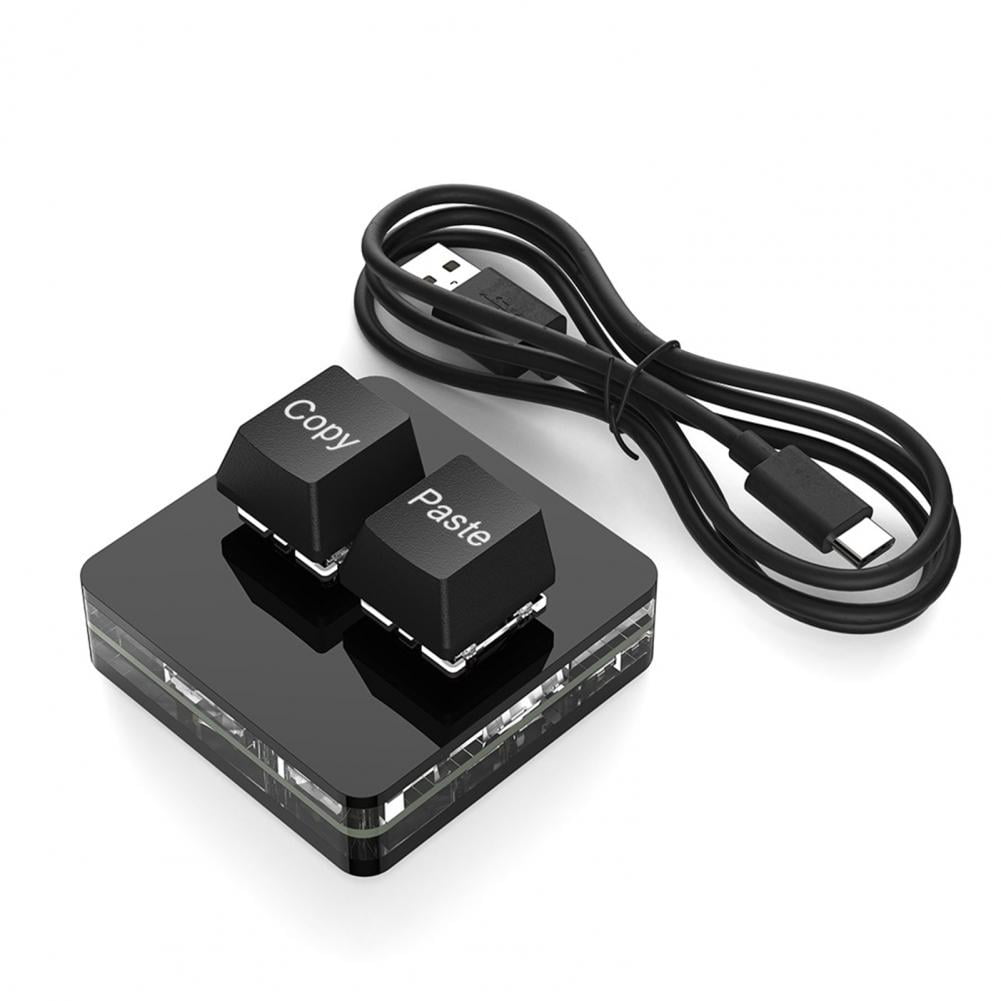 Wired External Copy & Paste Keyboard with Type-C Interface 2 Keys Hot Swappable Mechanical ...