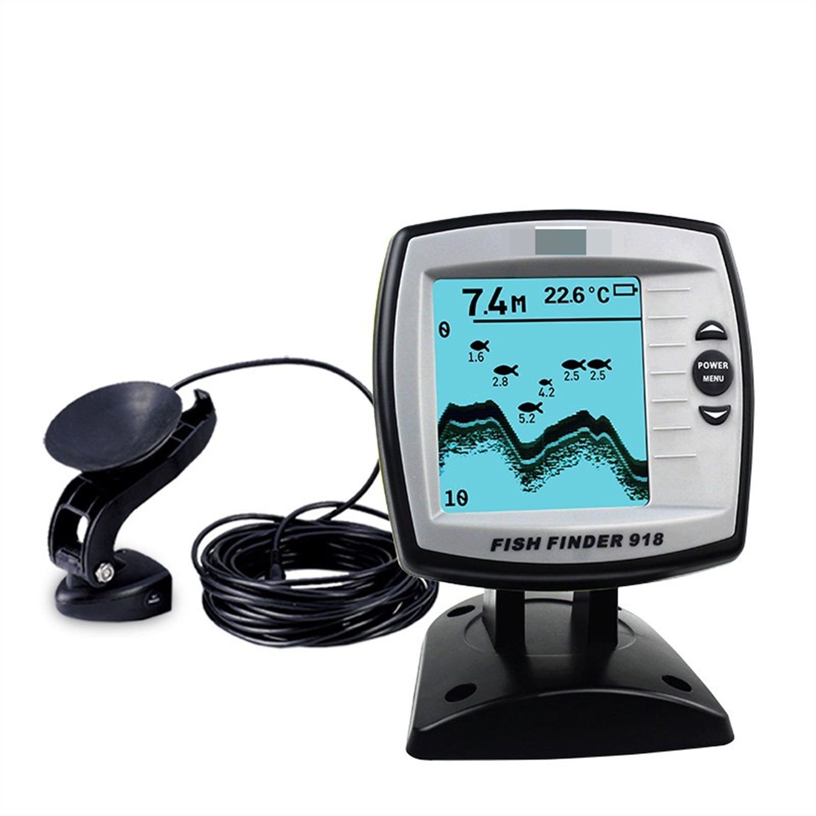 Wired Fishing Finder 540ft/180m Depth Sounder Fish Detector Monitor ...