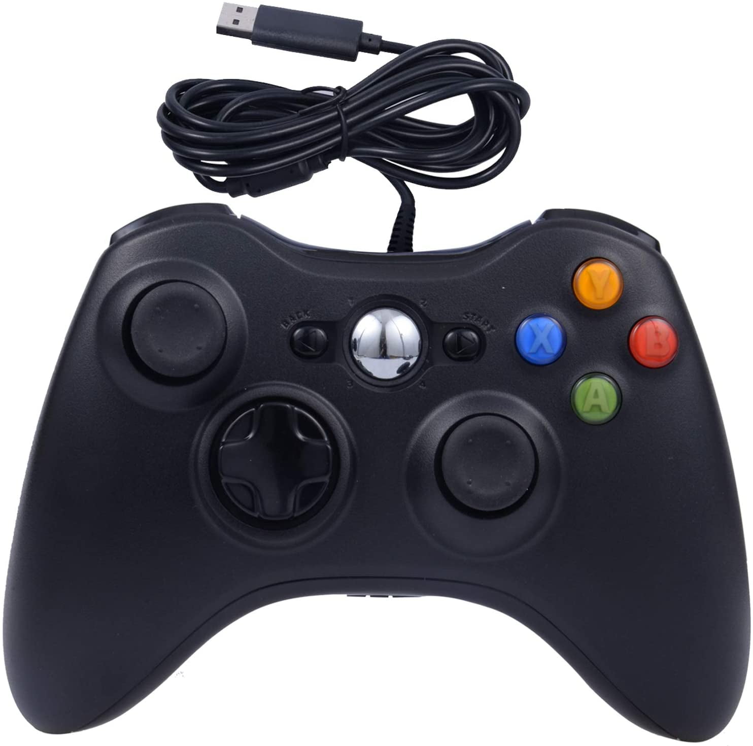 Wired Game Controller for Xbox 360 and PC Windows 7/8/10, Ergonomic USB ...