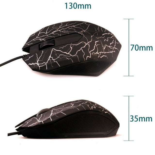Wired Game Mouse, Ergonomic USB Optical Mouse, with RGB Backlight ...