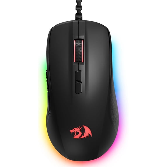 Wired Gaming , Black PC Gaming Mice with Backlits, 7 Programmable Macro ...