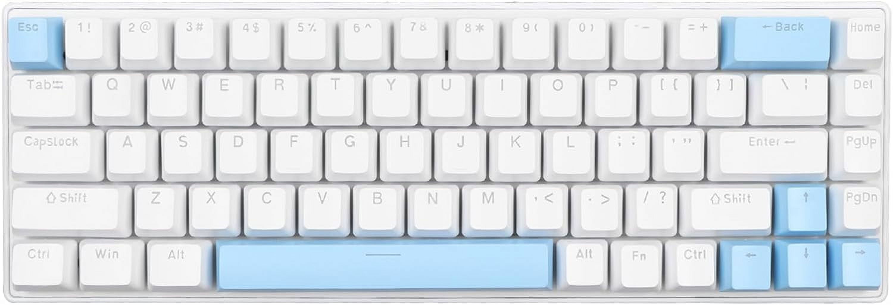 Wired Gaming Keyboard, Mechanical Rgb Backlight Keyboard, Portable 68 ...