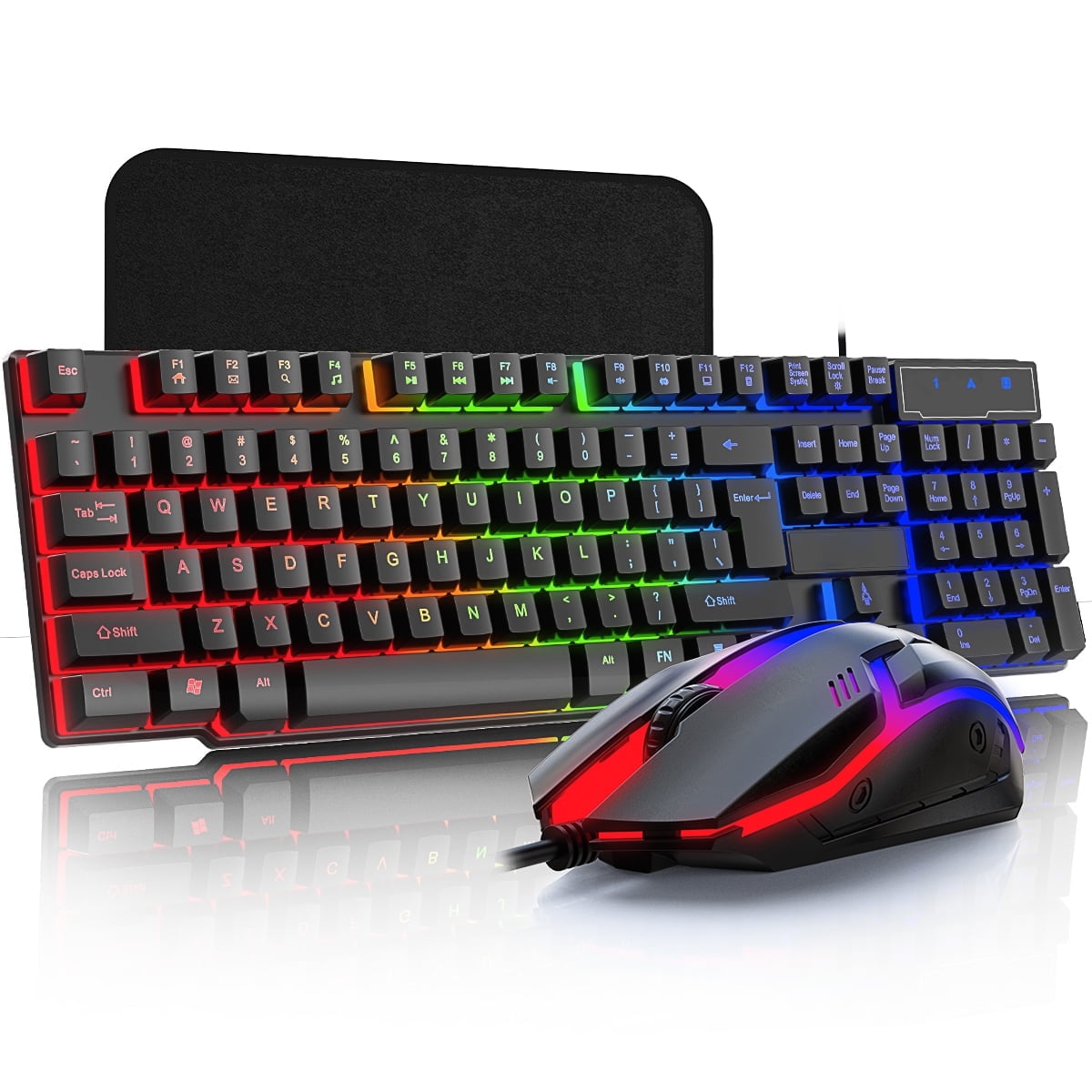 Walmart Wired Gaming Keyboard And Mouse Combo Led Rgb Backlit 104 Keys