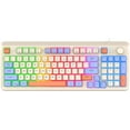Wired Gaming Keyboard with Rainbow LED Backlighting, Compact and Quiet ...