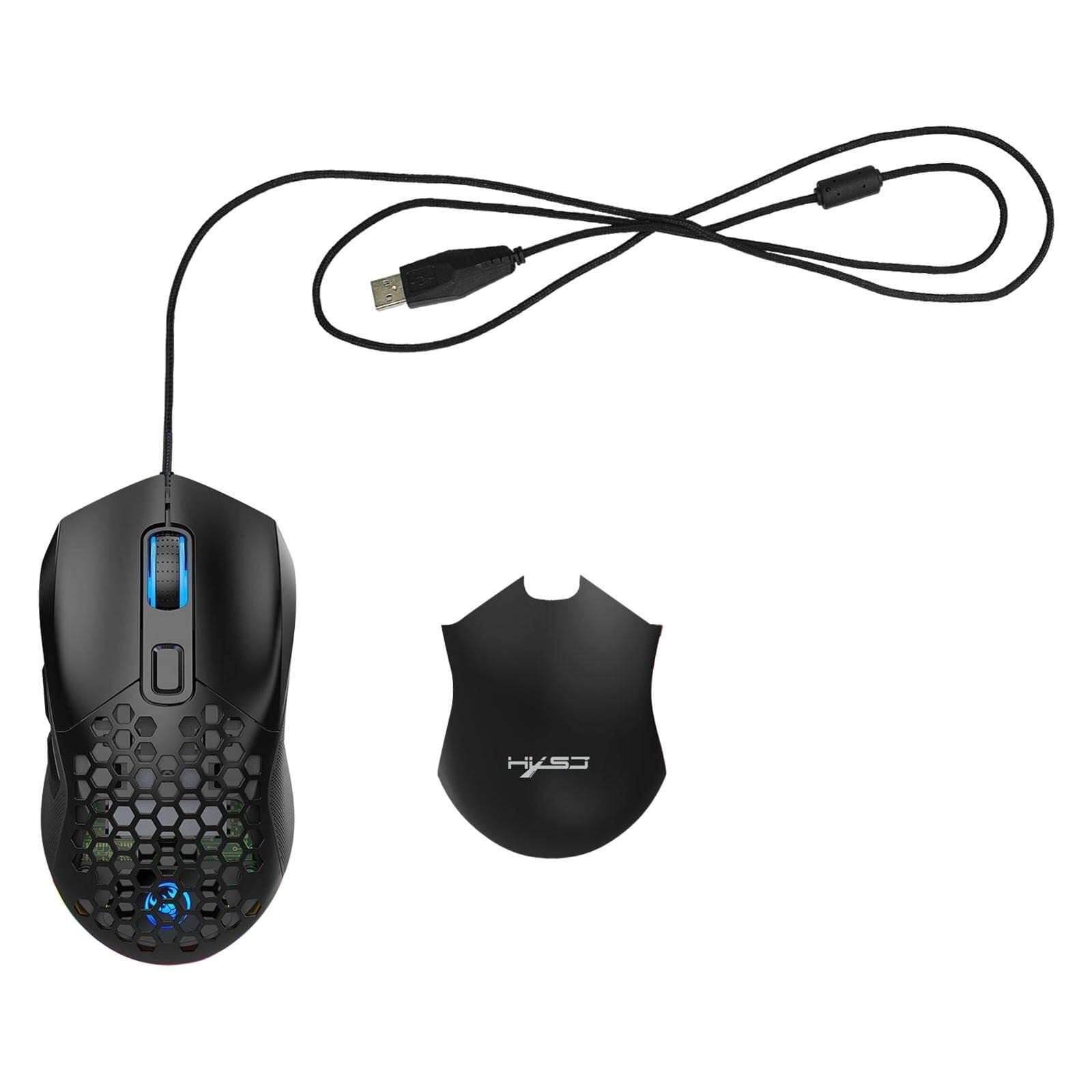 Wired Gaming Mice RGB Backlit Ergonomic 6 Programmable Buttons 6 ...