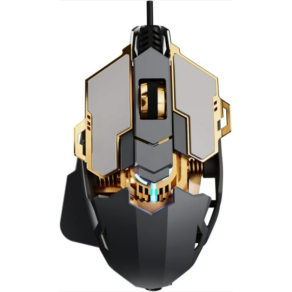 Wired Gaming Mouse, Ergonomic RGB Computer Mouse,9 Programmable Macro ...