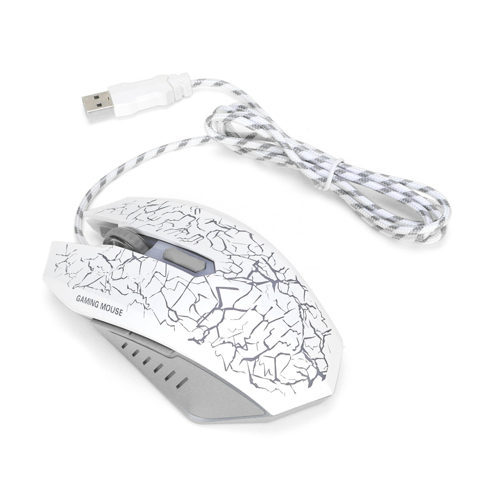 Wired Gaming Mouse USB Port Ergonomic 3200 DPI Adjustable Optical ...