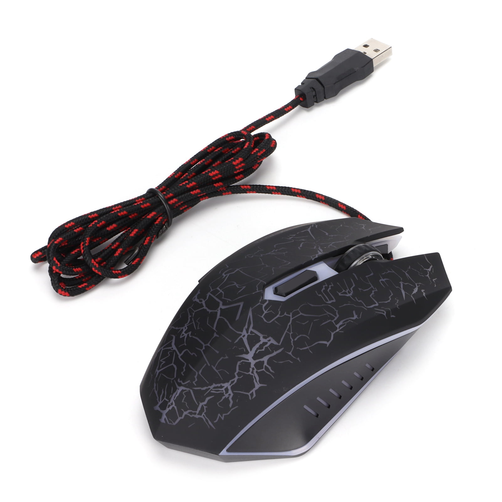Wired Gaming Mouse USB Port Ergonomic 3200 DPI Adjustable RGB Optical ...