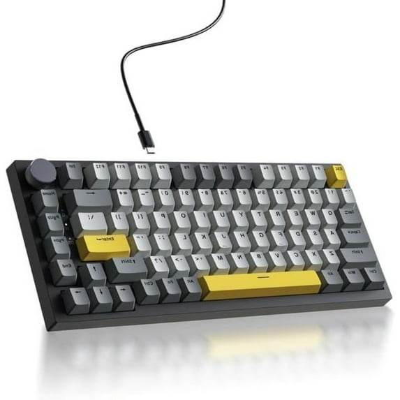 Wired Gasket Mechanical Gaming Keyboard with Volume Knob - South Facing ...