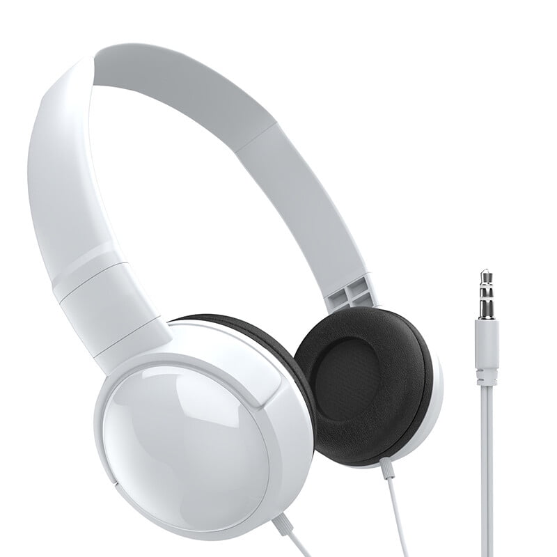 Wired Headphones Bass HiFi Over Ear Headset Earphoned Stereo Noise ...