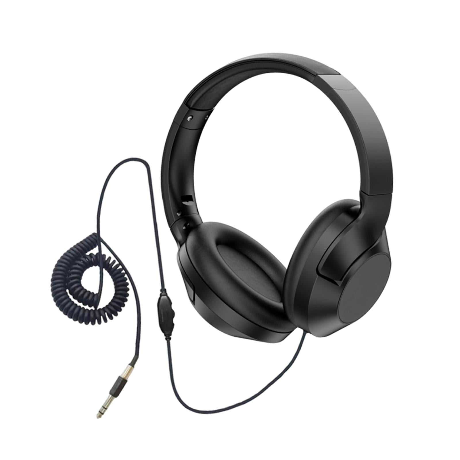 Wired Headphones Metal Detector over the Ear Headphone Spring Cable ...