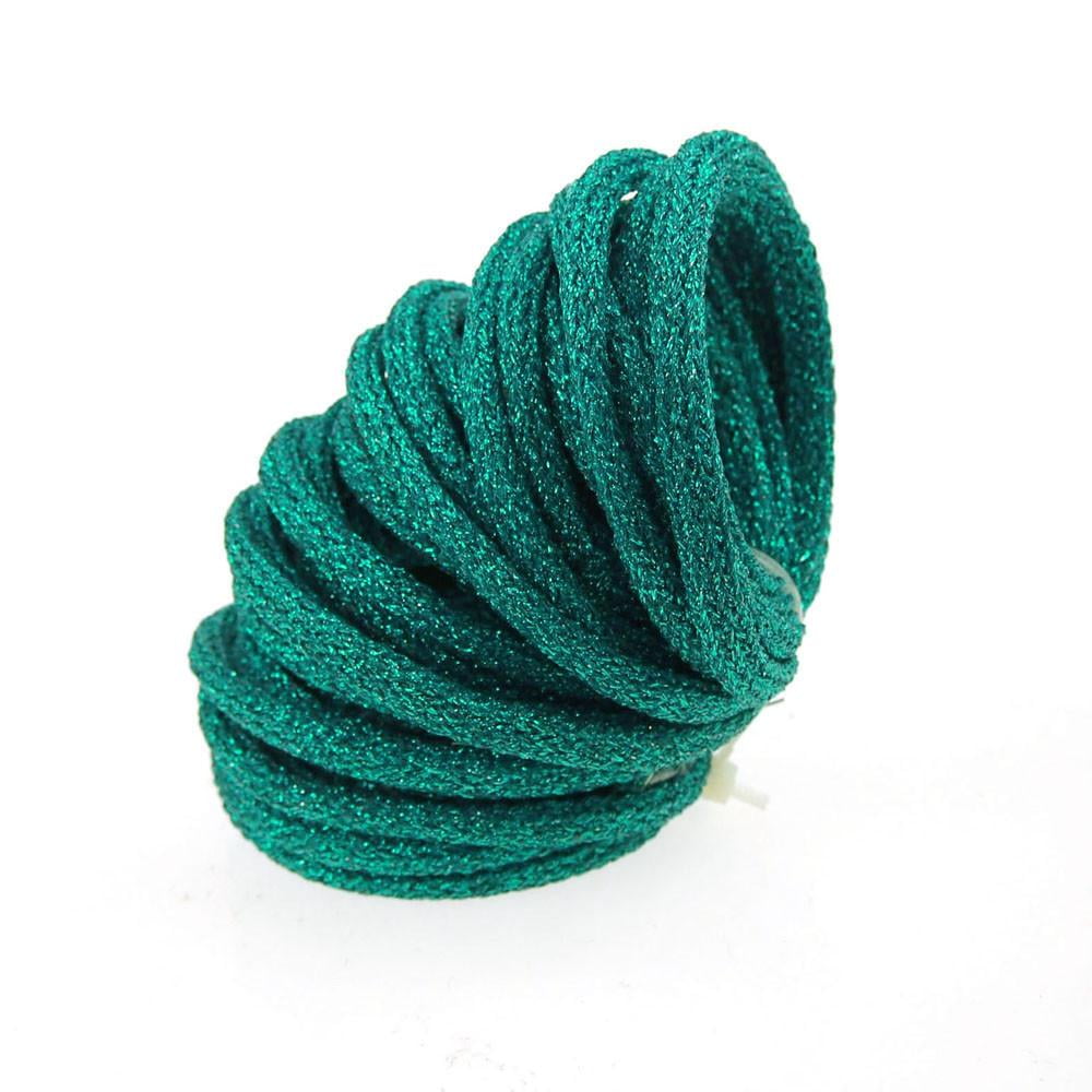 Wired Jute Cord Rope Packaging, 8mm, 9 Yards, Metallic Turquoise ...