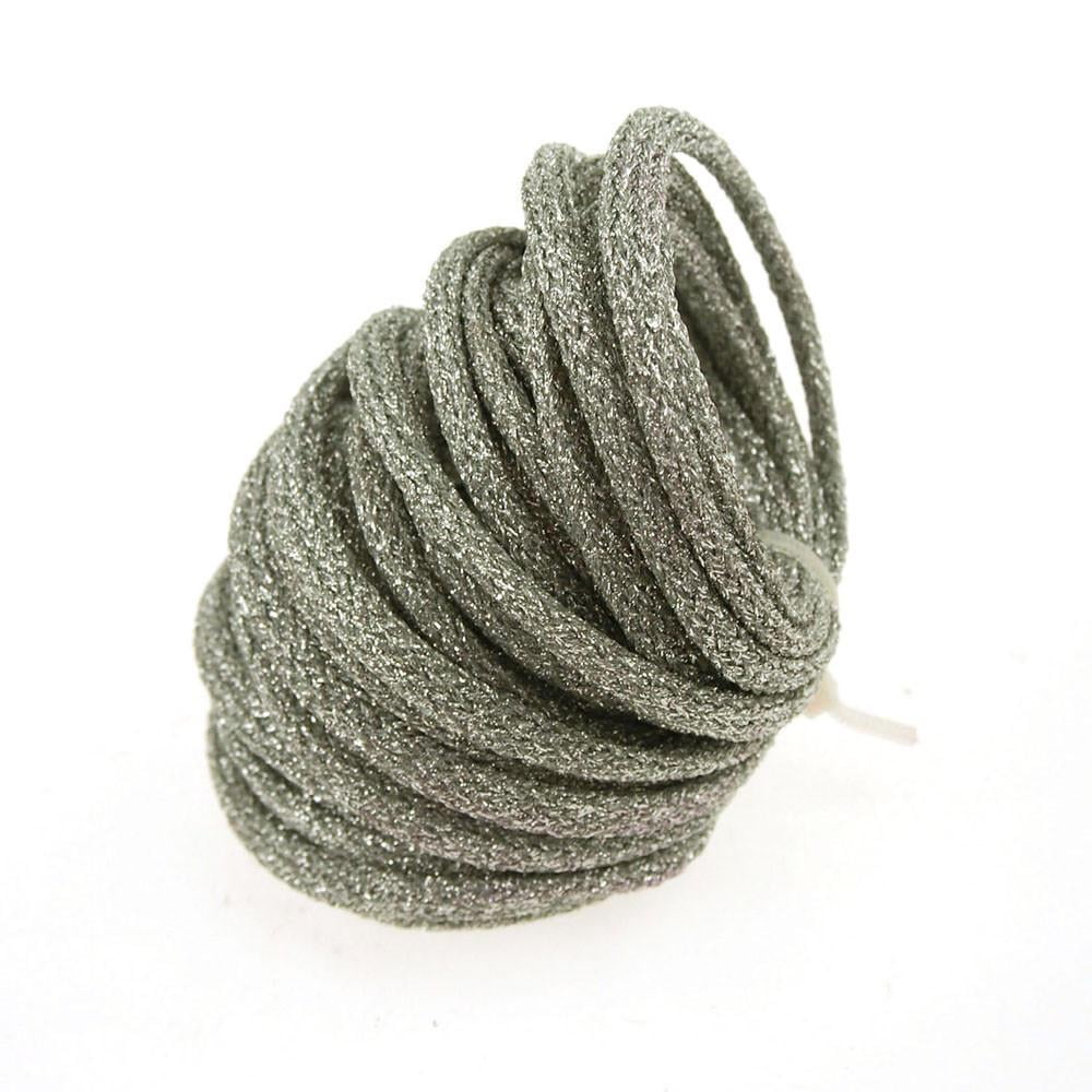 Wired Jute Cord Rope Packaging, 8mm, 9-yard, Metallic Silver - Walmart.com