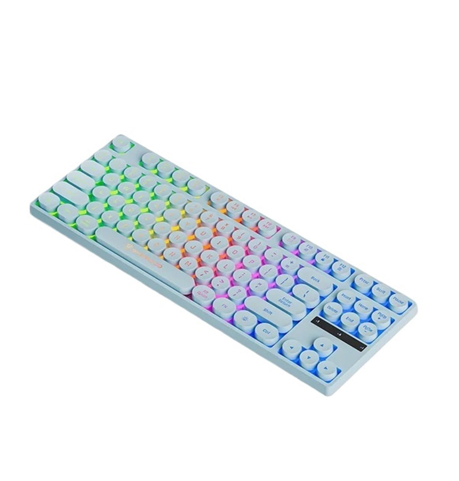 Wired Keyboard 87 Key Punk Keyboard RGB Backlit - Walmart.com