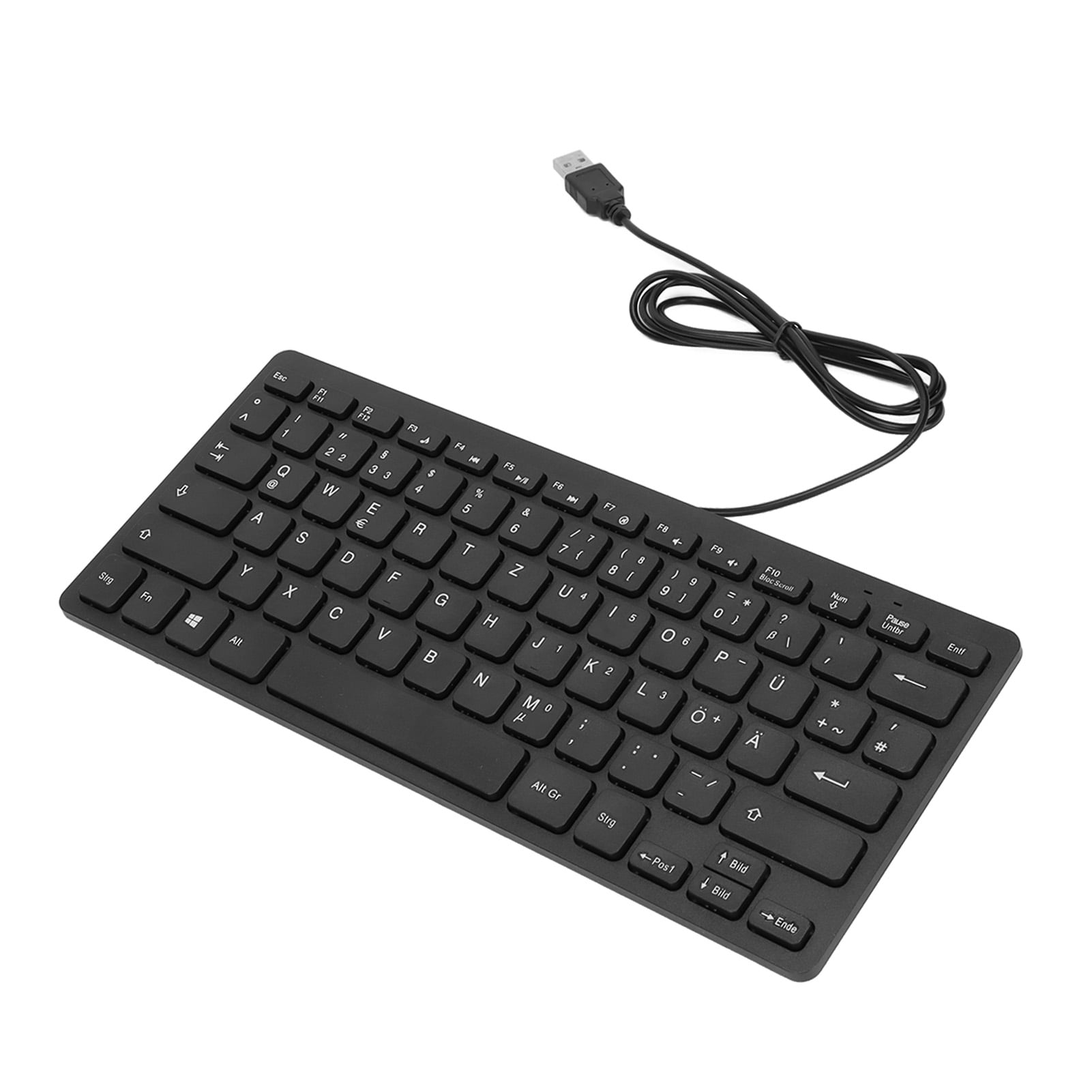 Wired Keyboard, Keyboard 78 Key Mute Ultra Thin Wired Mini USB ...