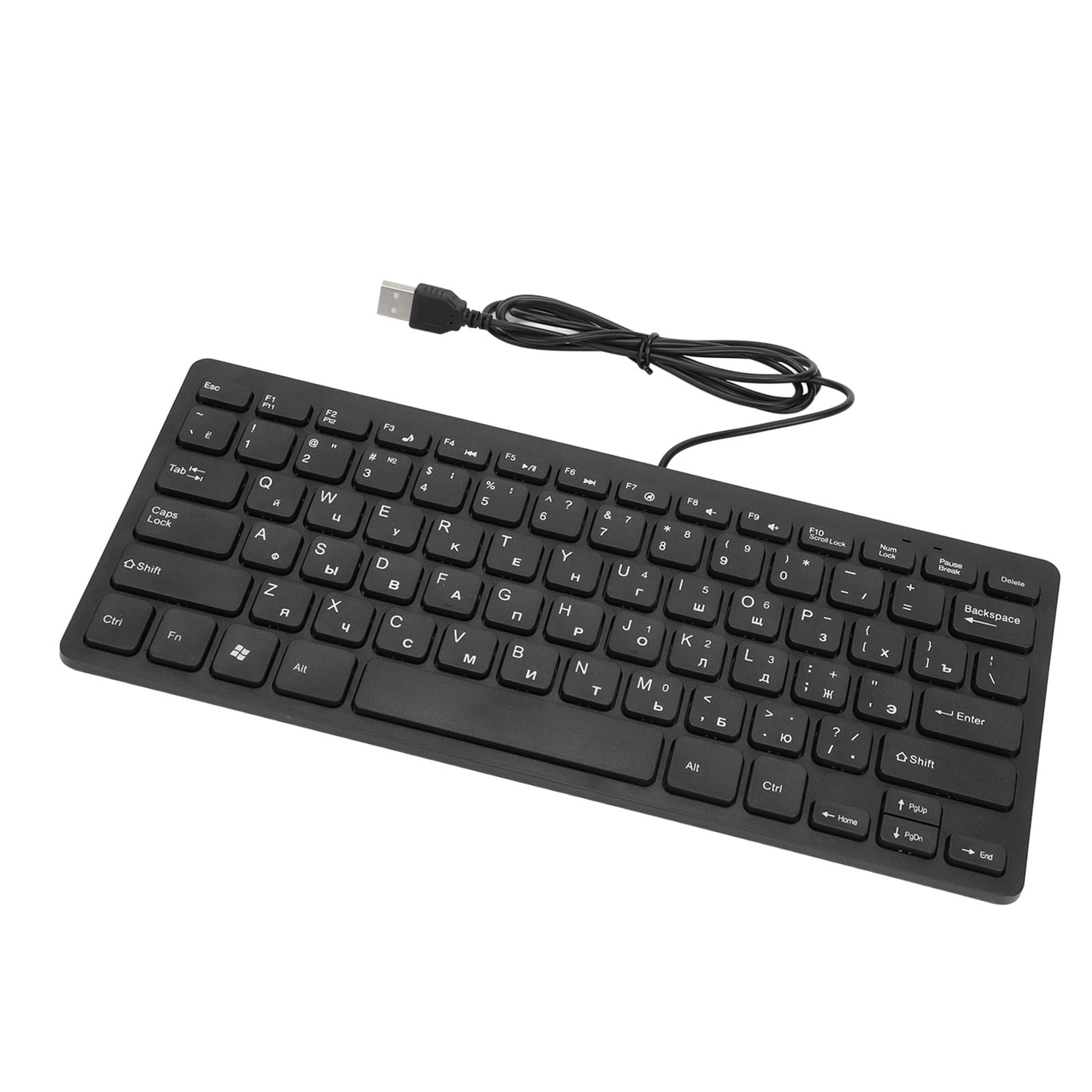 Wired Keyboard, Keyboard 78 Key Mute Ultra Thin Wired Mini USB ...