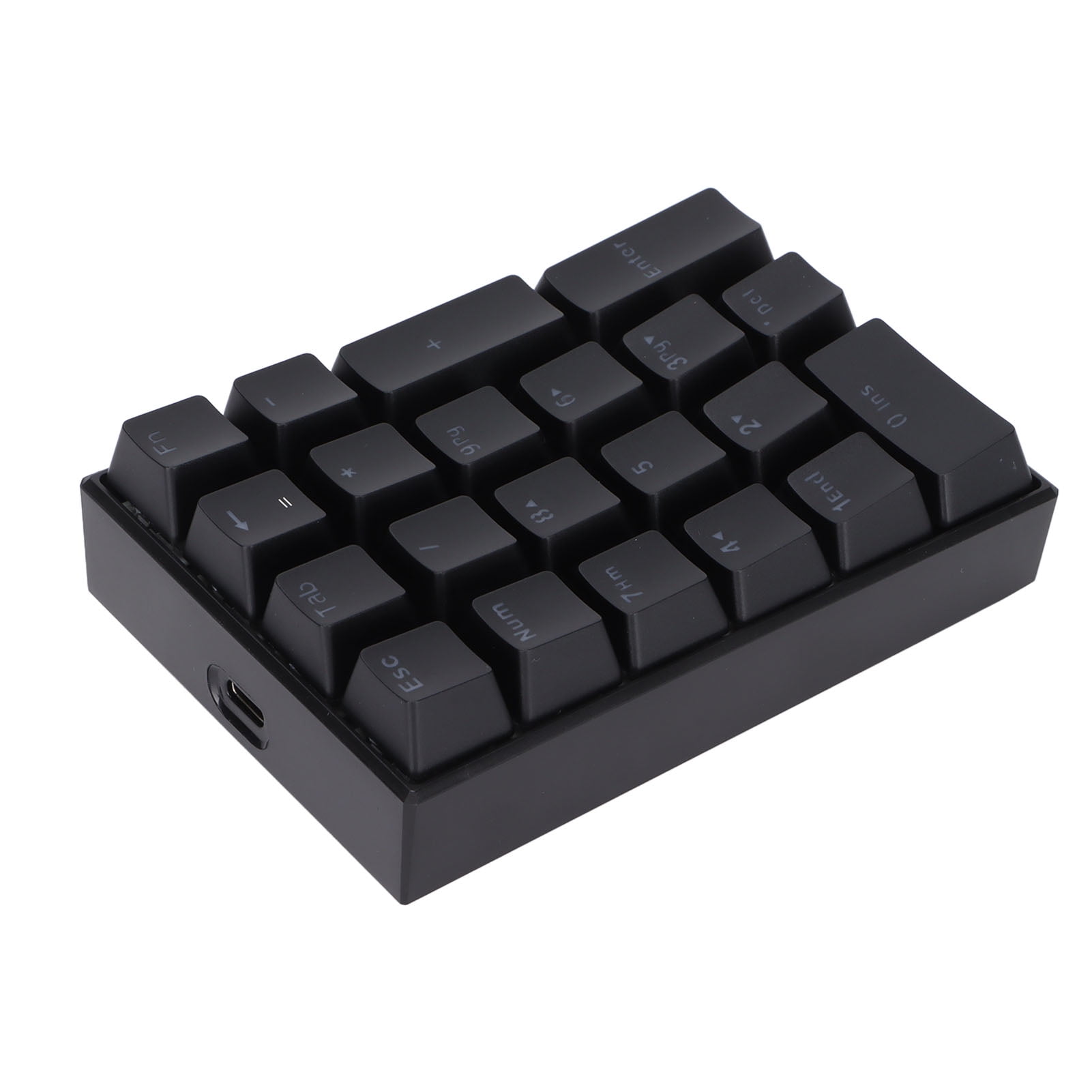 Wired Keyboard Stepped Keycap Fadeless Durable Backlit 21 Keys LED ...