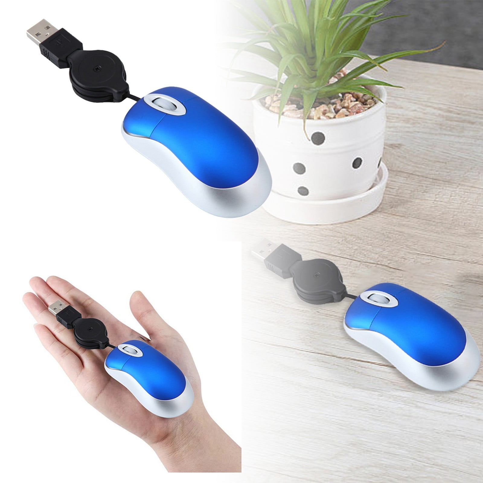 Wired Kids Mini With Notebook USB Retractable For Girls Mice Wi Vm4rw ...