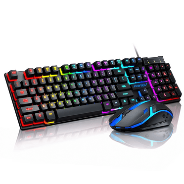 One-hand Gaming Keyboard USB 35 Keys Colorfull Backlit Portable Mini ...