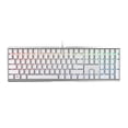 Wired Mechanical Gaming Keyboard White w/MX Red Aluminum Housing RGB ...